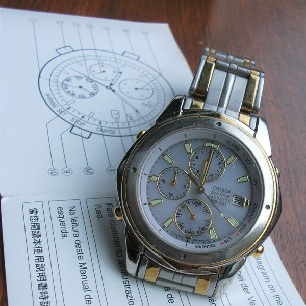 Citizen Quartz Eco-Drive Watch, Model No. AP2XXX/Cal. No:087 ...