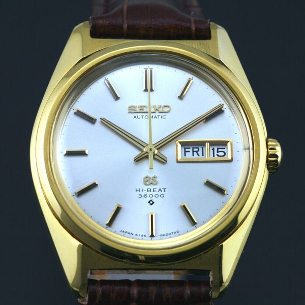 GRAND SEIKO GS 36000 HI-BEAT 6146-8000 CAP GOLD MEN`S ANALOG DRESS AUTO WATCH | WatchCharts ...