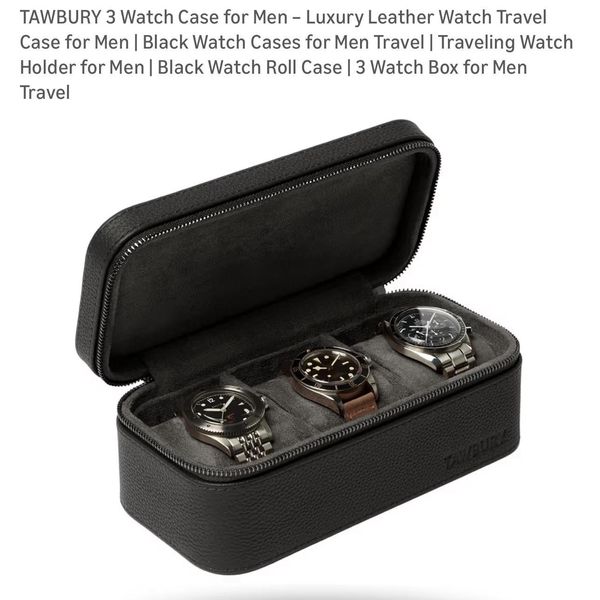 [WTS] Tawbury 3 watch box (black) | WatchCharts Marketplace