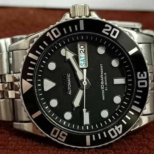SEIKO DIVER 7S26-0040 SKX031J 10BAR SUBMARINER AUTOMATIC MEN'S WATCH ...