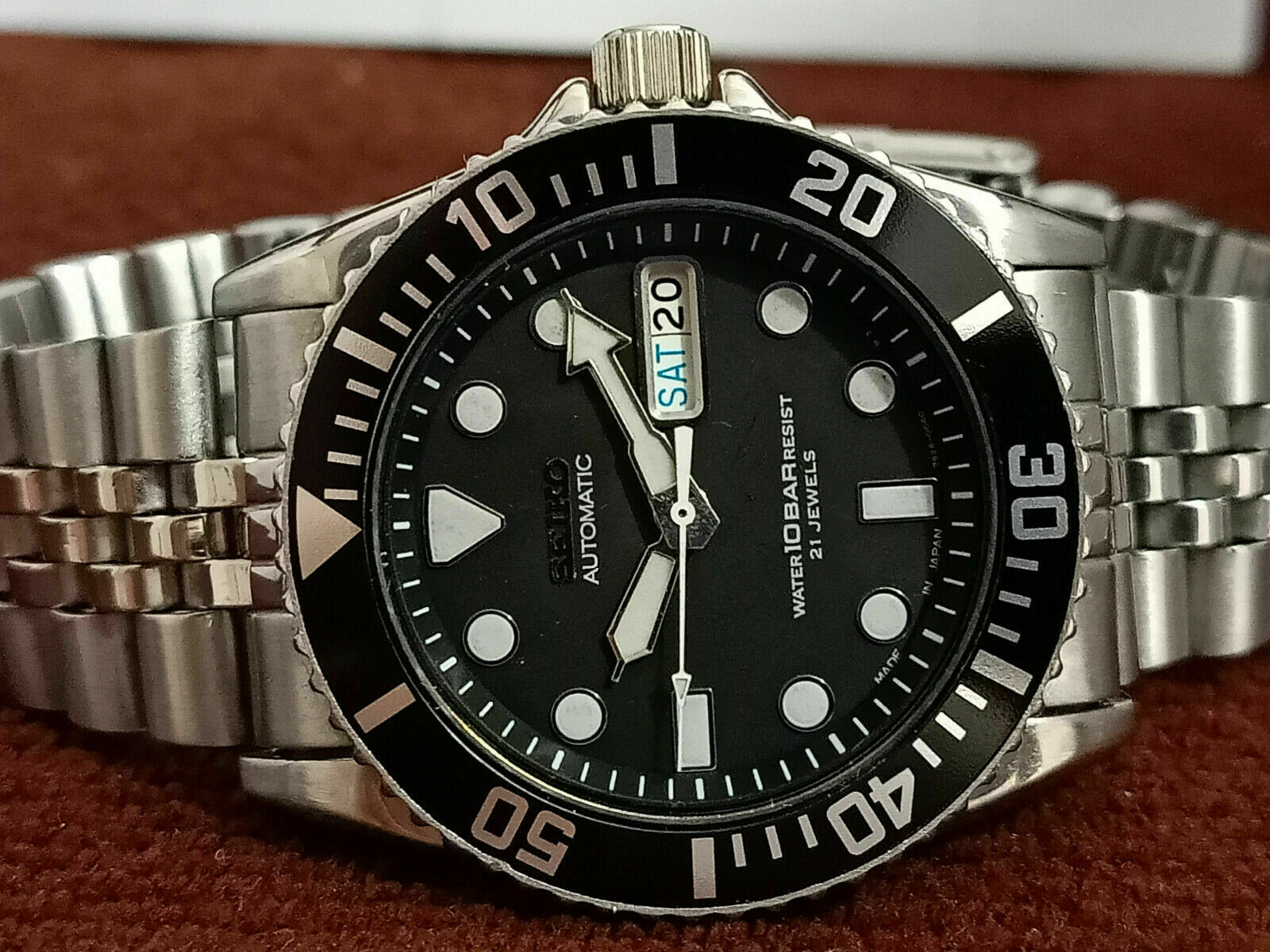 SEIKO DIVER 7S26-0040 SKX031J 10BAR SUBMARINER AUTOMATIC MEN'S WATCH ...