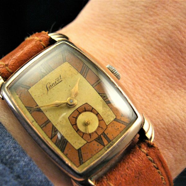 1930’s LANCET (Langendorf) ART DECO SHELL LUGS Vintage AS 984 Tank ...