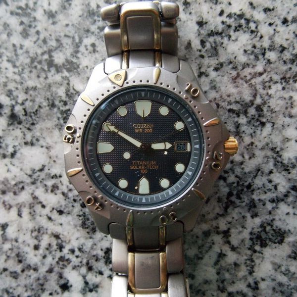 CITIZEN MEN'S WATCH SOLAR-TECH 180 TITANIUM MONOBLOC, 7875-H04945, WR ...