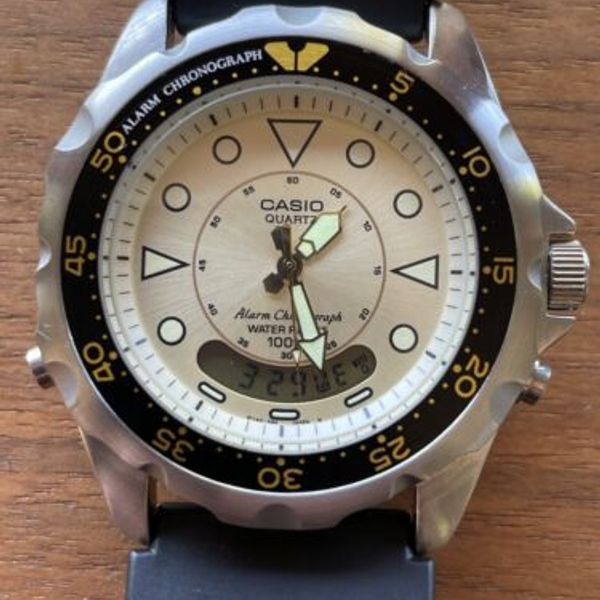 Vintage Men's CASIO WATCH AD-520 Quartz 100M WR ALARM CHRONOGRAPH ...