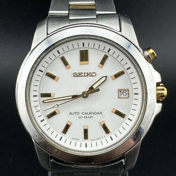 Seiko Auto Calendar Men's Date Quartz Perpetual Calendar Watch 39mm ...