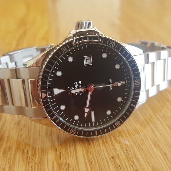 FS: Yema Superman Swell Quartz Black Dial - LNIB | WatchCharts Marketplace
