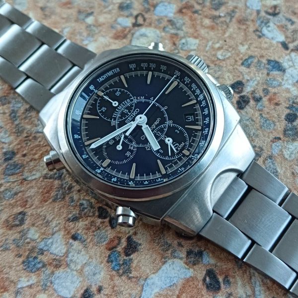 Seiko Quartz Telemeter Chronograph 7T32 9000 JDM June 1999 ...