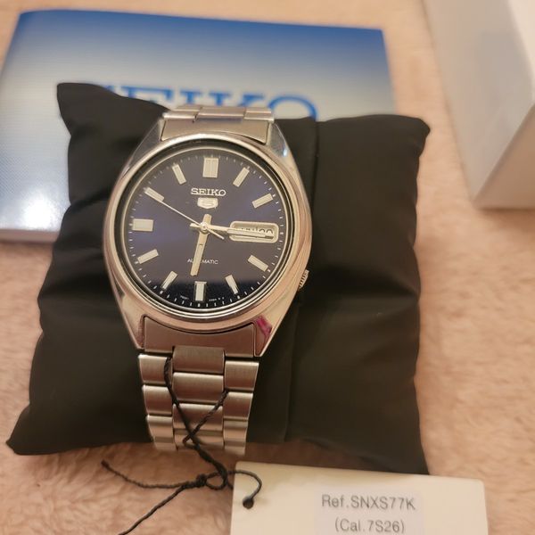 Seiko 5 SNXS77K1 Automatic Blue Dial Watch excellent | WatchCharts ...