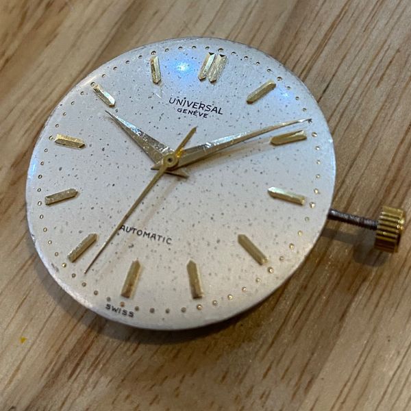 vintage Universal Geneve Bumper 138 Movement Dial Only for Part Repair ...