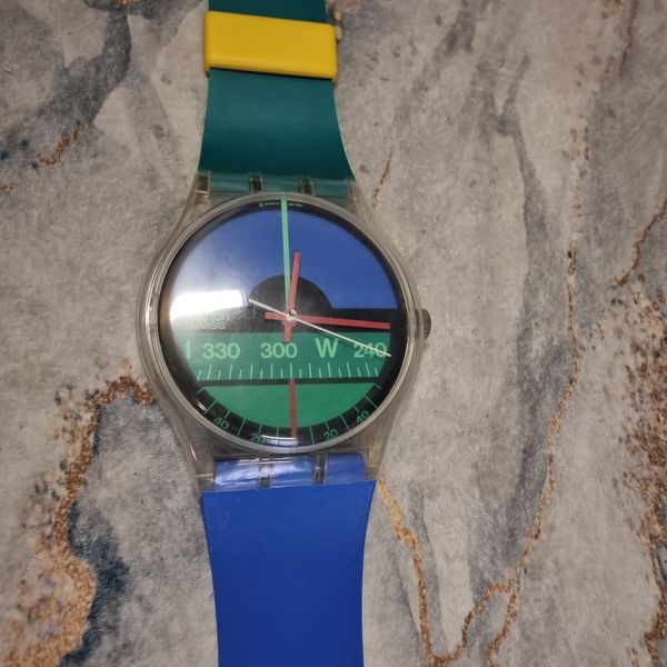 1987 Maxi Swatch Nautilus MGK102 Rare Maxi Swatch Wall Clock ...