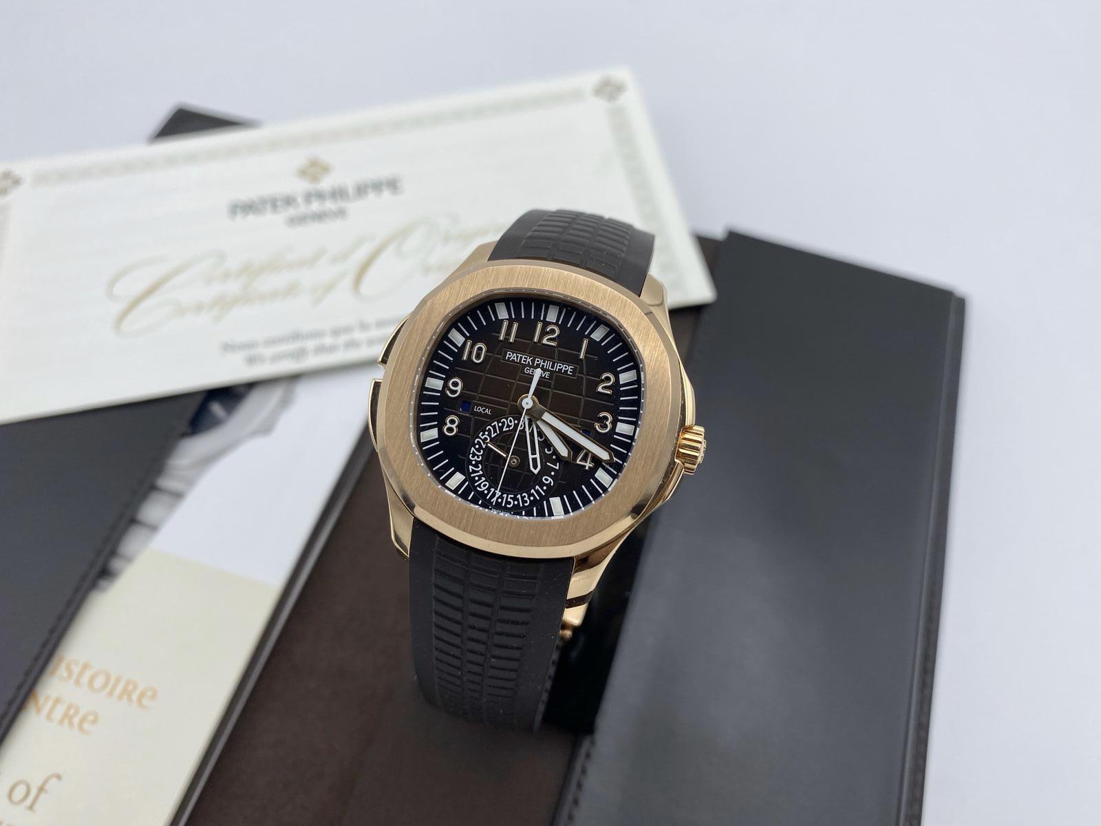 2017 Patek Philippe 5164R Rose Gold Aquanaut | WatchCharts Marketplace
