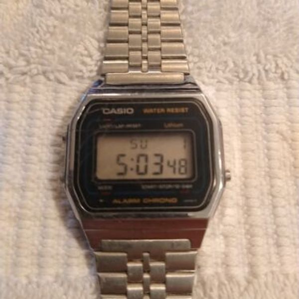 Vintage Casio A155W Digital Wrist Watch Alarm Chrono, Running New ...