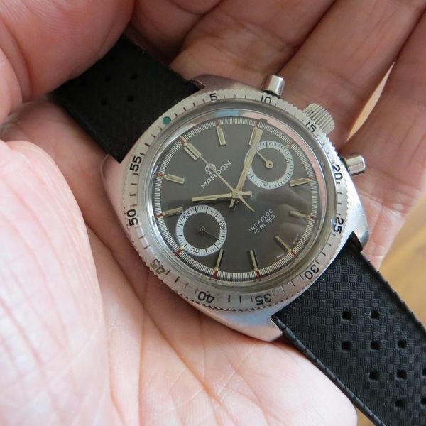 Mardon Vintage Chronograph Diver / Valjoux 7733 | WatchCharts Marketplace