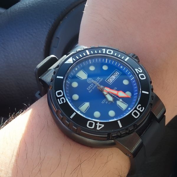 FS: LNIB Rare Deep Blue Sun Diver, Automatic, 1000m, Matte Bluel Dial ...