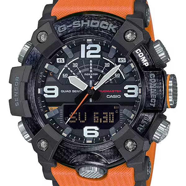 Casio G-Shock Mudmaster Quad Sensor Bluetooth Carbon Core Watch - GG ...