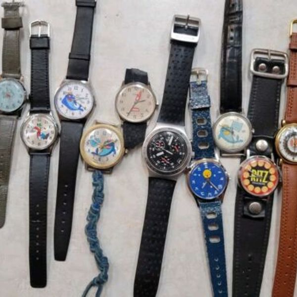 Vintage Wristwatch Lot Timex, Swatch, Ritz, Starkist, Heinz ...