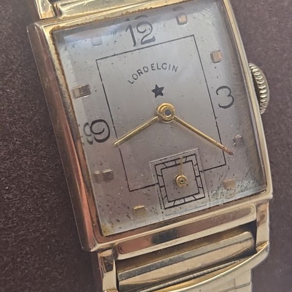 Vintage 1950's Lord Elgin 14k Gold Filled 21 Jewel Mechanical ...