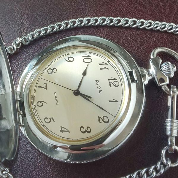 Seiko Alba Pocket Watch Hunter Case Quartz Good Condition wrist watch ...