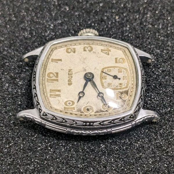 Vintage Men's Gruen Watch 1920s? 1930s? Runs! | WatchCharts Marketplace