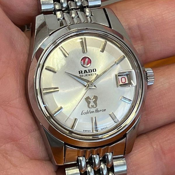 Rado Golden Horse 34mm ref:11675 Silver analog watch JUNK ...