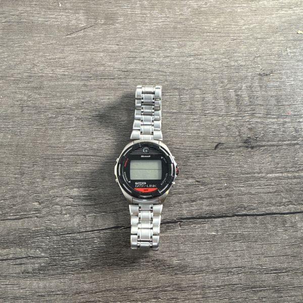 Timex Watch Microsoft Data Link Digital Vintage Men Gray Black 1995 ...