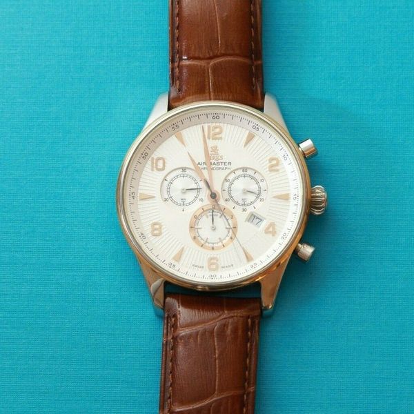 Birks Airmaster Chronograph Watch Made by Alpina - Ronda 13j Cal 5030.D ...