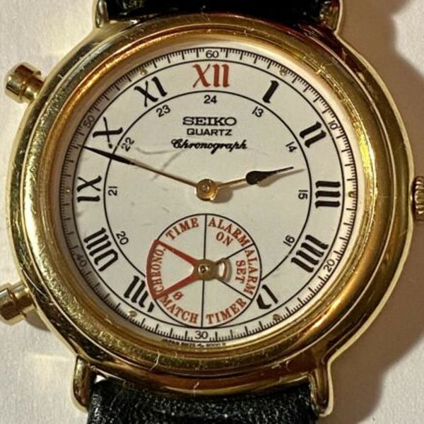 Seiko mens chronograph 8M25-6009 | WatchCharts Marketplace