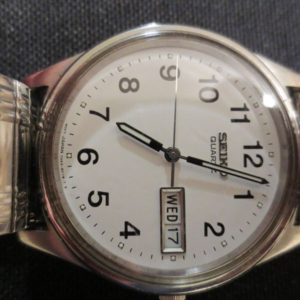 Seiko mens quartz day/date watch | WatchCharts Marketplace
