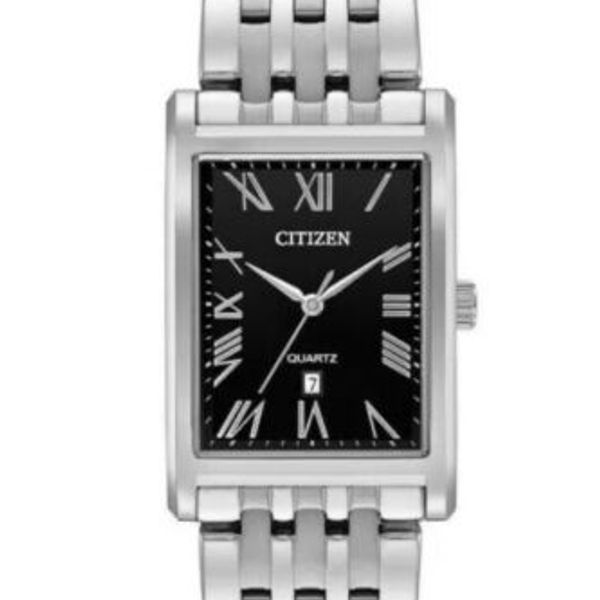 Citizen Men's Quartz Roman Numerals Silver-Tone Bracelet 25.5mm Watch ...