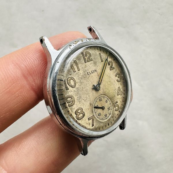 RARE WWII ELGIN 580 REPAIR LEND LEASE USA FOR USSR Watch Military WW2 ...