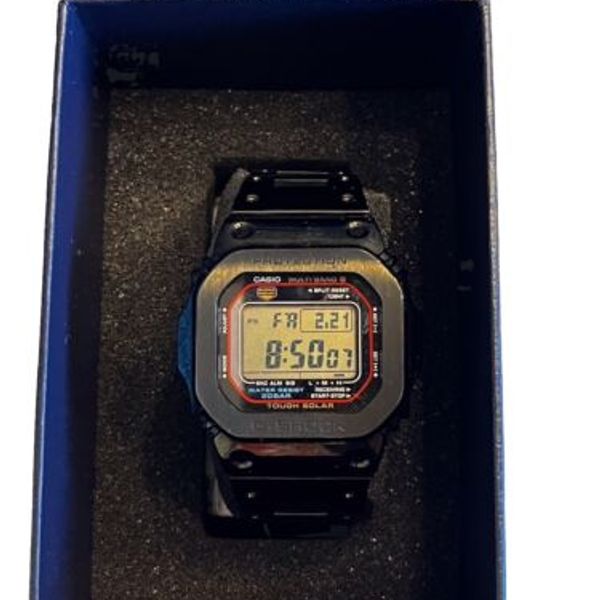 CASIO G-SHOCK GW-M5610U-1JF Black Red Waterproof Solar Watch ...