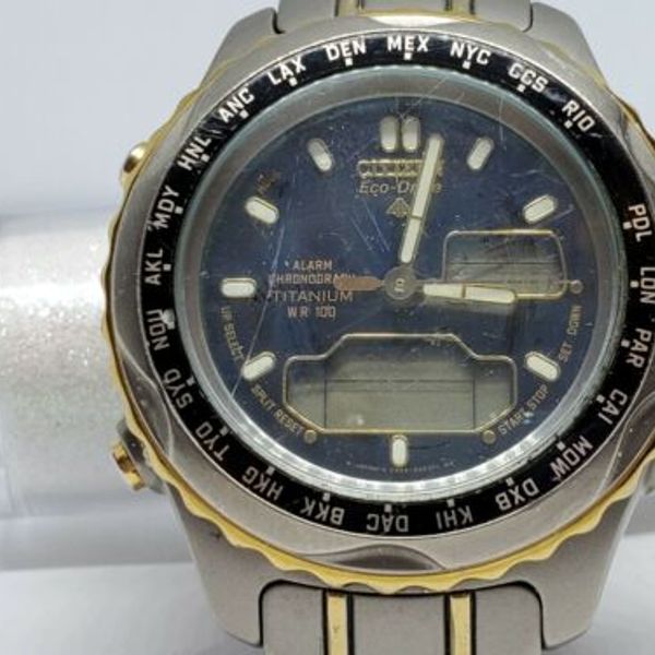 Citizen Eco-drive C605-Q00567 Titanium For Parts | WatchCharts