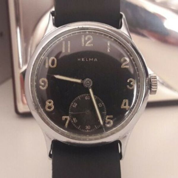 WW2 HELMA German Wehrmacht military watch Dienstuhr Heer DH 1940's WWII ...
