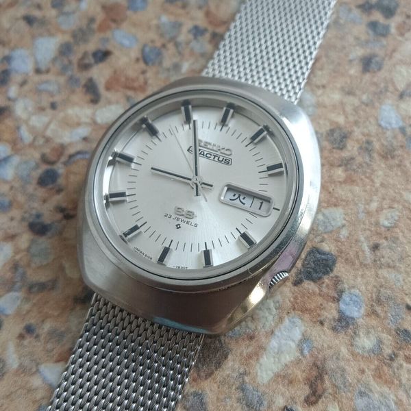 Vintage Seiko 5 Actus SS 23 Jewels Automatic 6106 7590 Kanji February 1973 | WatchCharts Marketplace