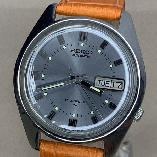Beautiful Vintage premium grey dial Seiko Automatic Watch Japan Made ...