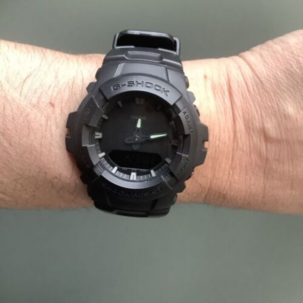 Casio G-SHOCK G-100 Mens Digital Analogue Watch Black | WatchCharts ...
