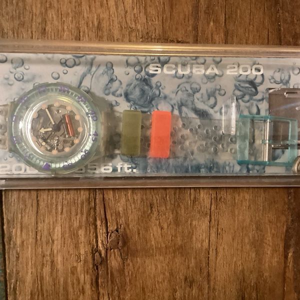 Swatch Scuba Diving Watch SDK104 Jelly Bubbles New Old Stock In Box ...