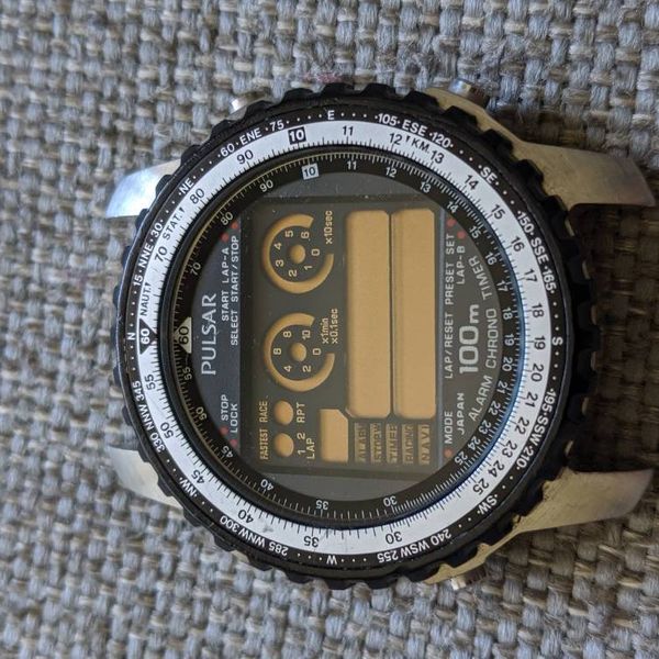 For Sale: Pulsar W358-5A00 Digital Navitimer | WatchCharts Marketplace