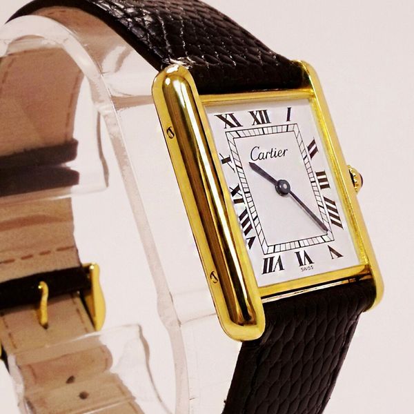 Cartier Authentic Ladies Cartier Tank watch with Presentation Box ...