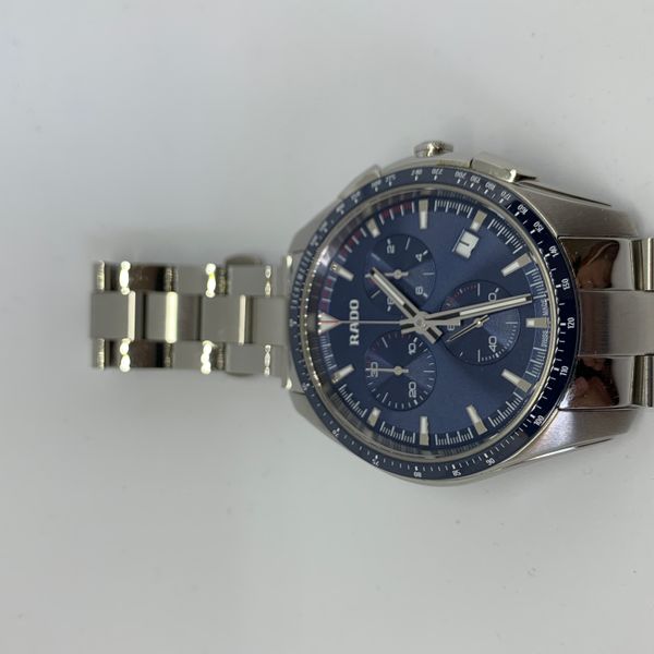 FS: Rado Hyperchrome Chronograph Quartz Stainless Steel Watch Blue ...