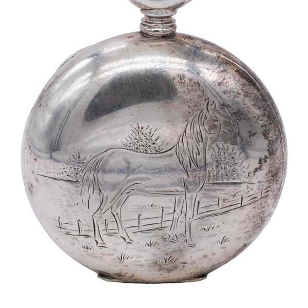 Elgin Sterling Silver Father Time 367 Grade 21 Jewels 18s Pocket Watch ...