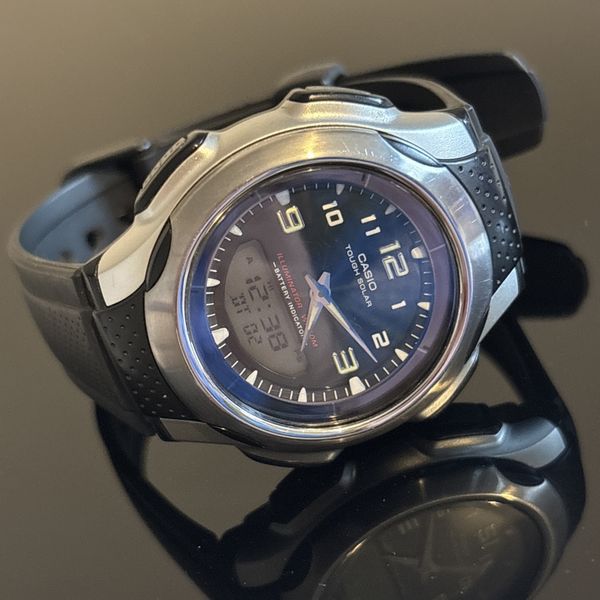 Casio Illuminator AW-S90 Tough Solar Analog And Digital watch Black ...
