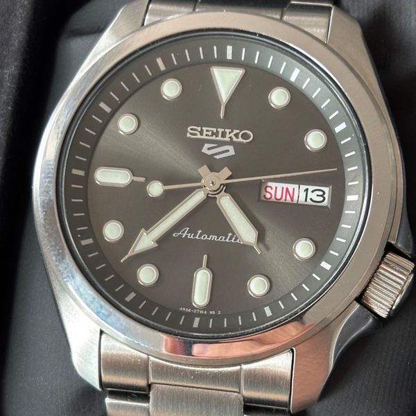 Seiko 5 Sports Grey Dial - SRPE51 Gently Used | WatchCharts Marketplace