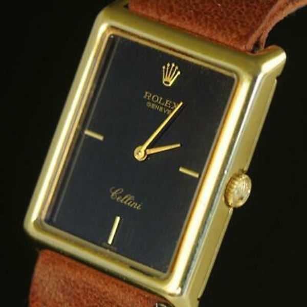 Rolex Cellini Ref 4105 Manual Wind Cal 1600 Solid 18K Gold Men's ...