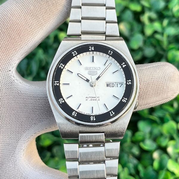 Vintage Seiko 5 Automatic Railway Time Dial Original Japan Men's Watch 7S26-3160 | WatchCharts ...