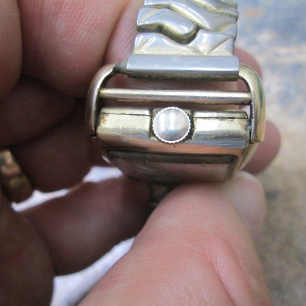 MENS HAMILTON DRIVERS COLAPSIBLE LUGS GOLD FILLED CASE Running ...