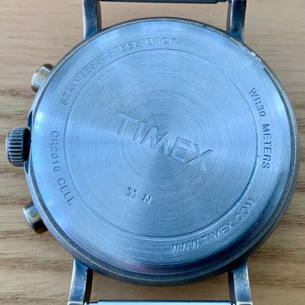 Timex Weekender Brass Chronograph INDIGLO 40mm Watch and Original ...