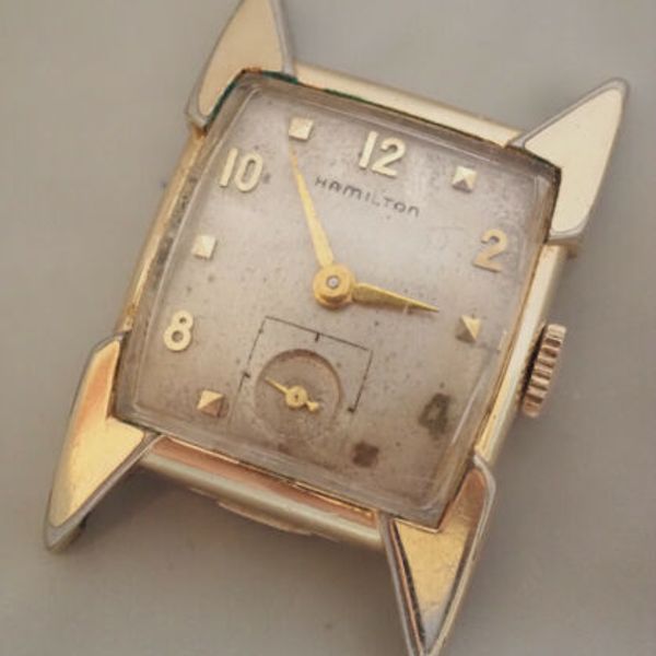 VINTAGE 1950's HAMILTON CLARK GF WRISTWATCH (RUNNING) Caliber 753 ...