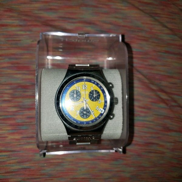 SWATCH IRONY CHRONO SECRET AGENT YELLOW | WatchCharts Marketplace