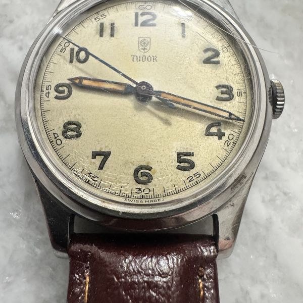 Vintage Tudor Rose Dial Military Field Watch Manual Wind 30mm Swiss ...